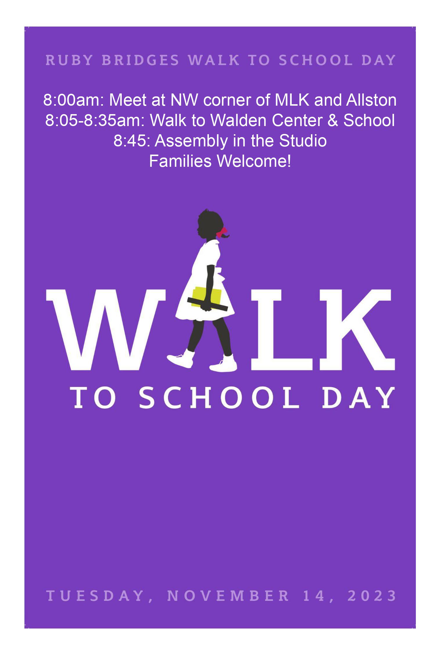 Ruby Bridges Walk to School – Walden Center and School